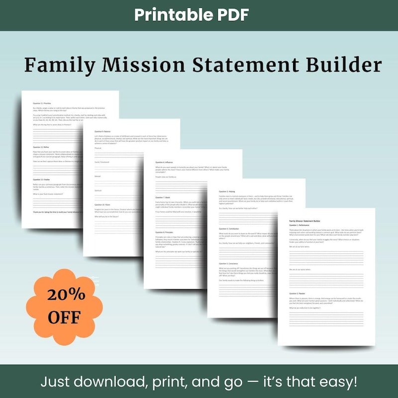 Family Mission Statement - Etsy