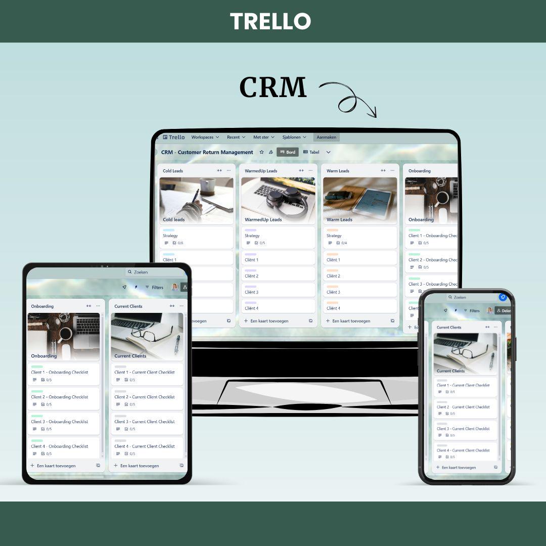 Trello Business Template Bundle: CRM, Content Calendar, Productivity ...