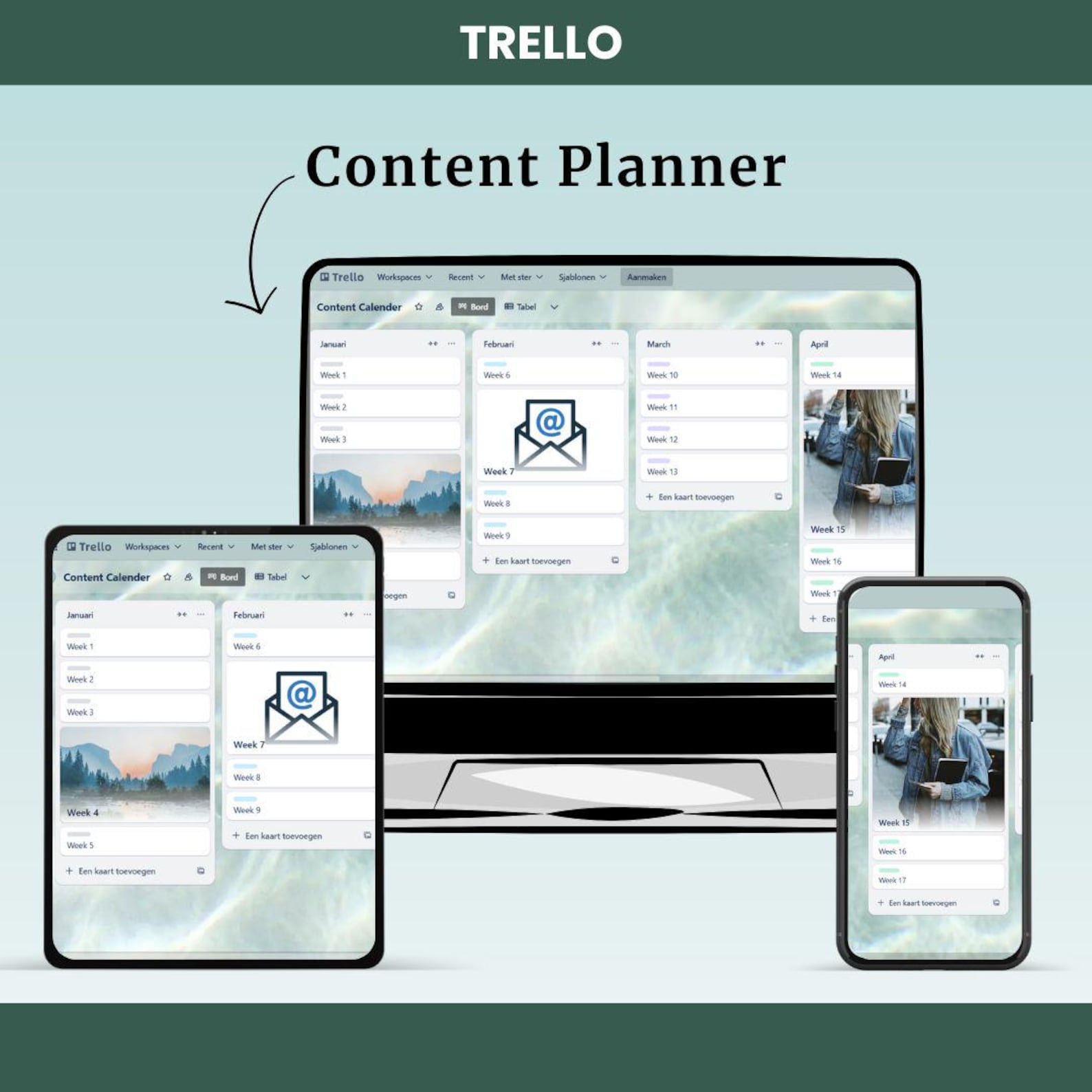 Trello Business Template Bundle: CRM, Content Calendar, Productivity ...