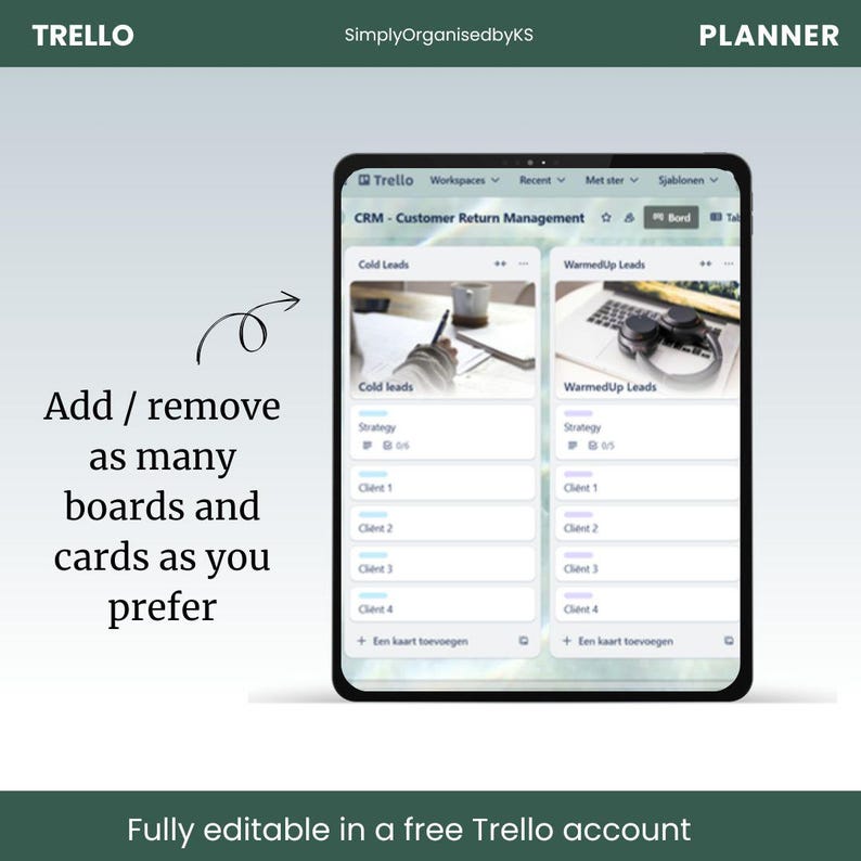 Trello CRM Template Customer Return Managemant - Trello Template ...