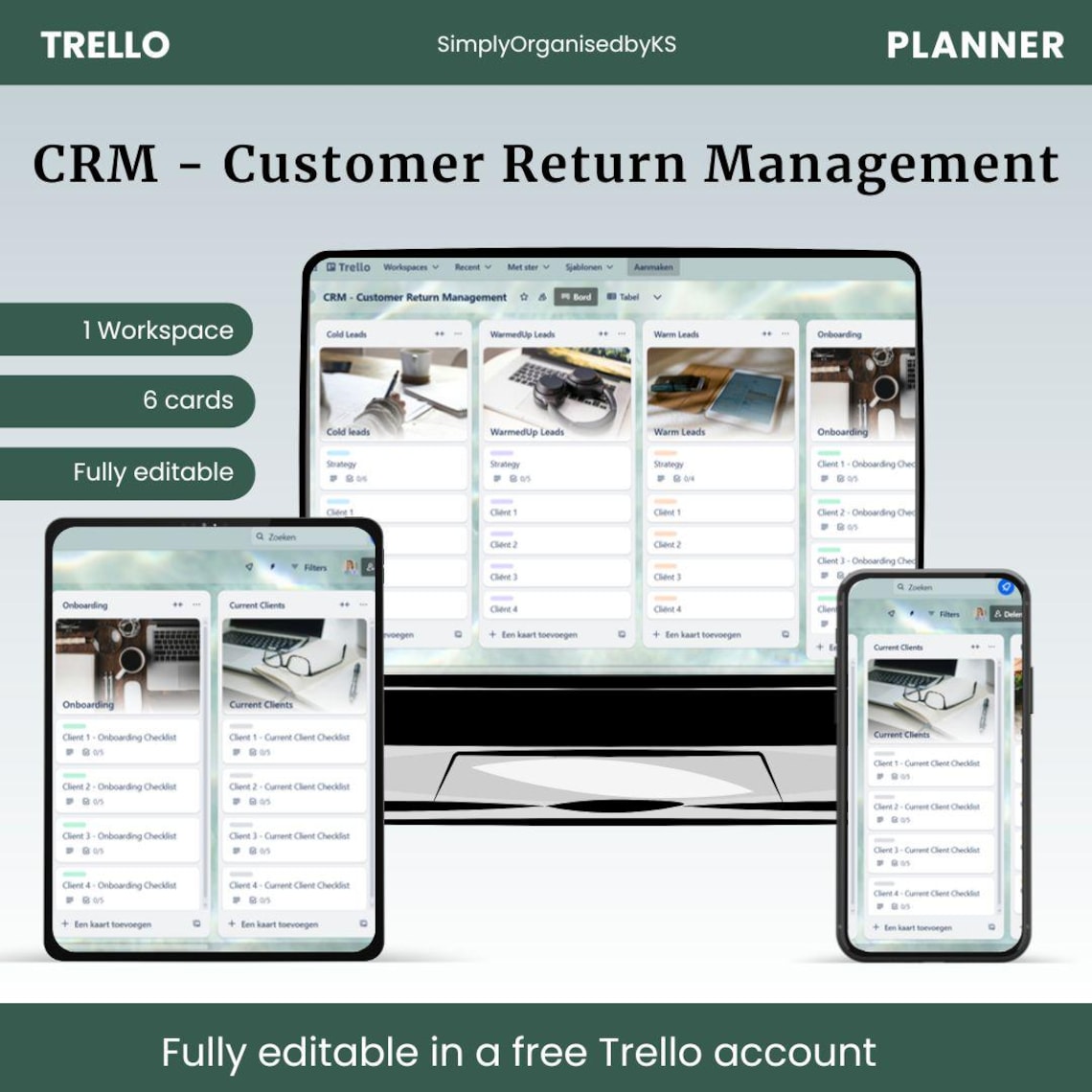 Trello CRM Template Customer Return Managemant - Trello Template ...