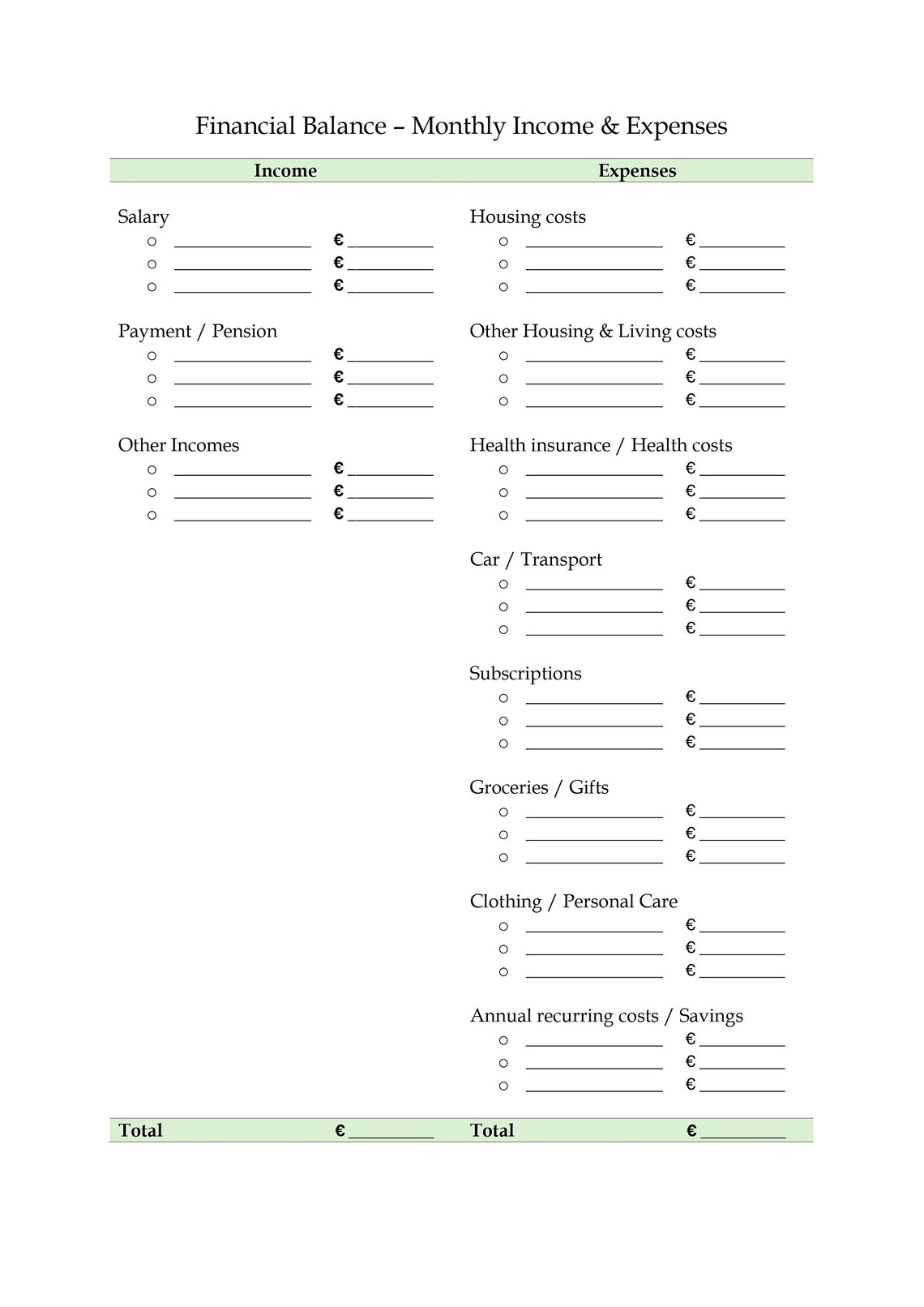 Financial Tracker Bundle Track Your Monthly & Annual Income, Expenses ...