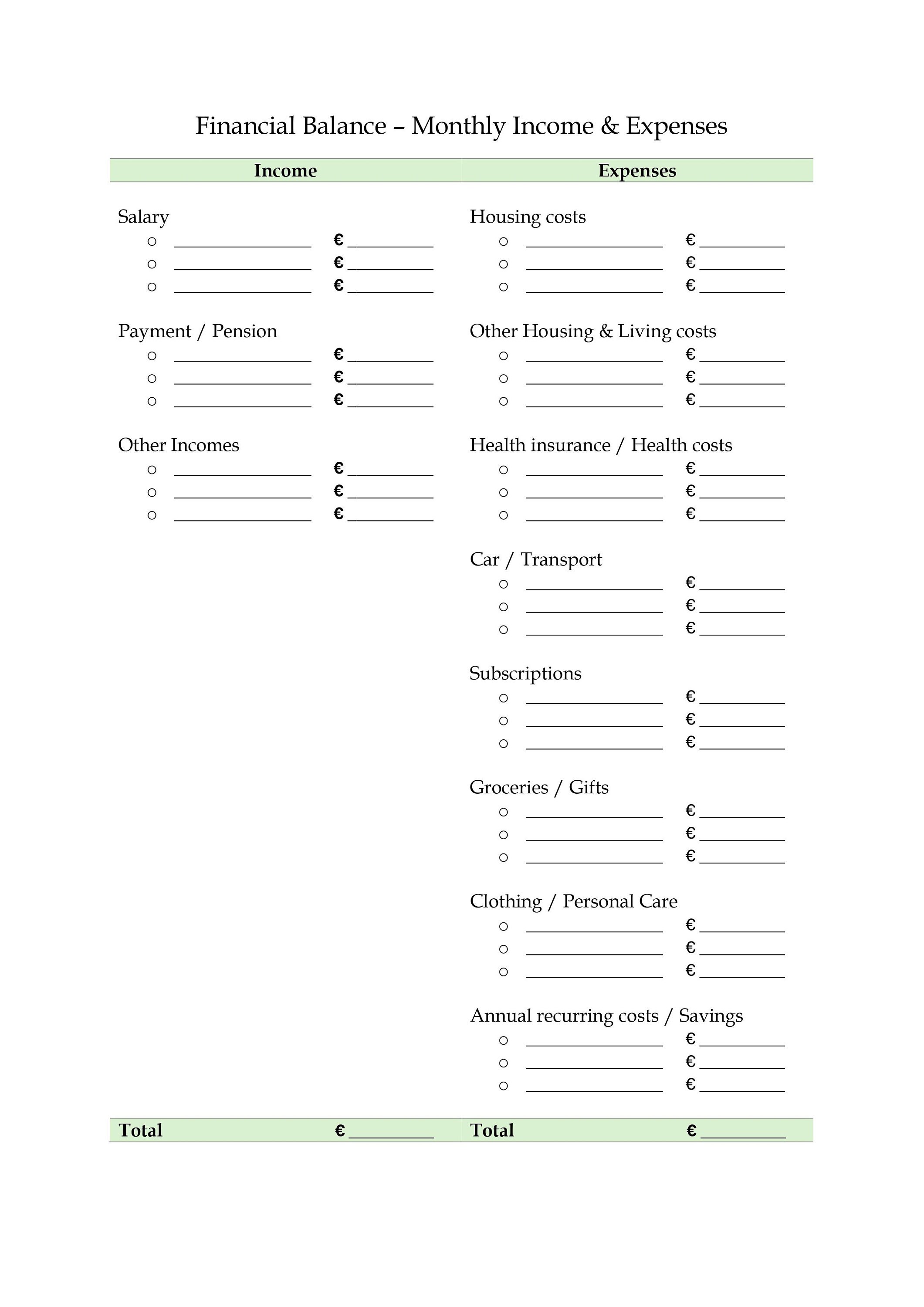Financial Tracker Bundle Track Your Monthly & Annual Income, Expenses ...