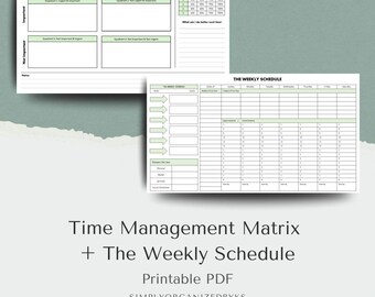 The Weekly Schedule Stephen Covey the 7 Habits of Highly Effective ...