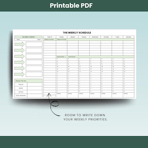 The Weekly Schedule - Stephen Covey - the 7 Habits of Highly Effective ...