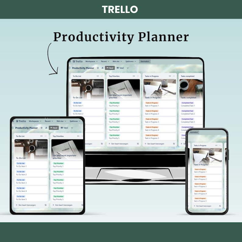 Trello Business Template Bundle: CRM, Content Calendar, Productivity ...