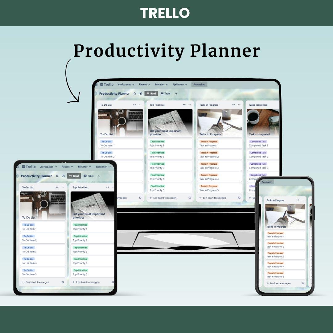 Trello Business Template Bundle: CRM, Content Calendar, Productivity ...