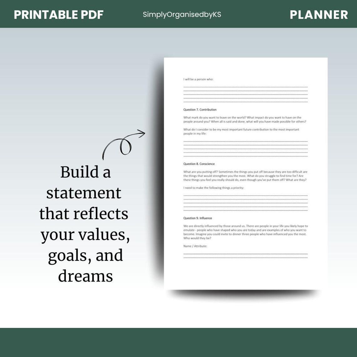 Personal Mission Statement Builder - Stephen Covey - the 7 Habits of ...