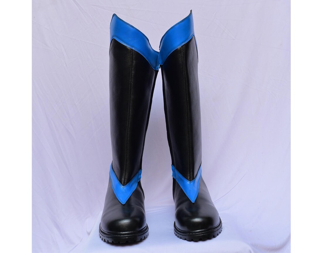 Nightwing Cosplay Boots | Nightwing Halloween Costume Shoes | Custom DC ...