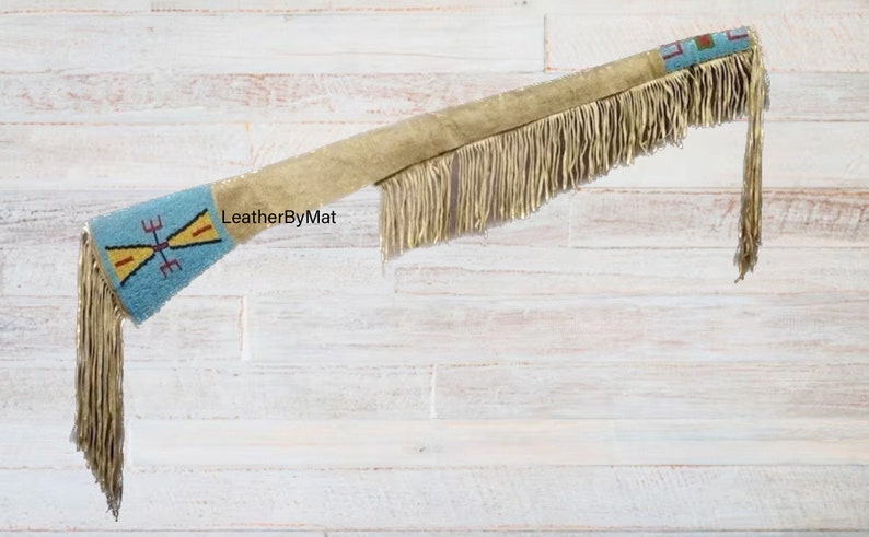 Native American Indian Beaded Rifle Scabbard Native American Sioux ...