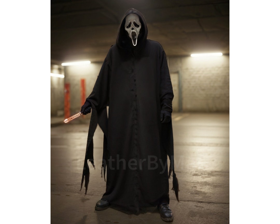 SCREAM 6 Movie Cosplay Robe, Ghostface Robe for Halloween, Haunted ...
