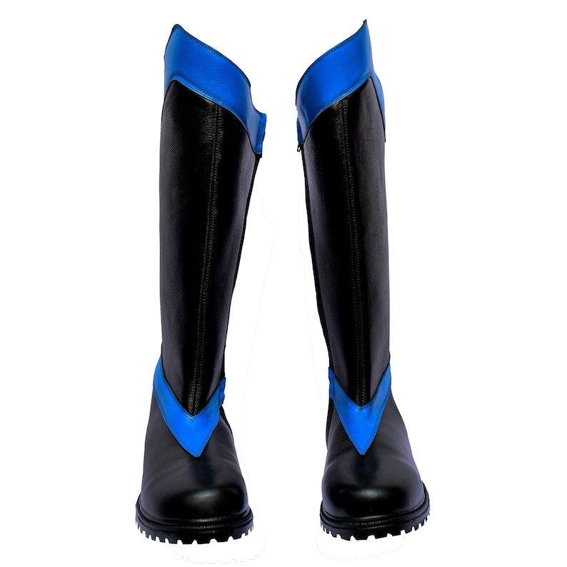 Nightwing Cosplay Boots | Nightwing Halloween Costume Shoes | Custom DC ...