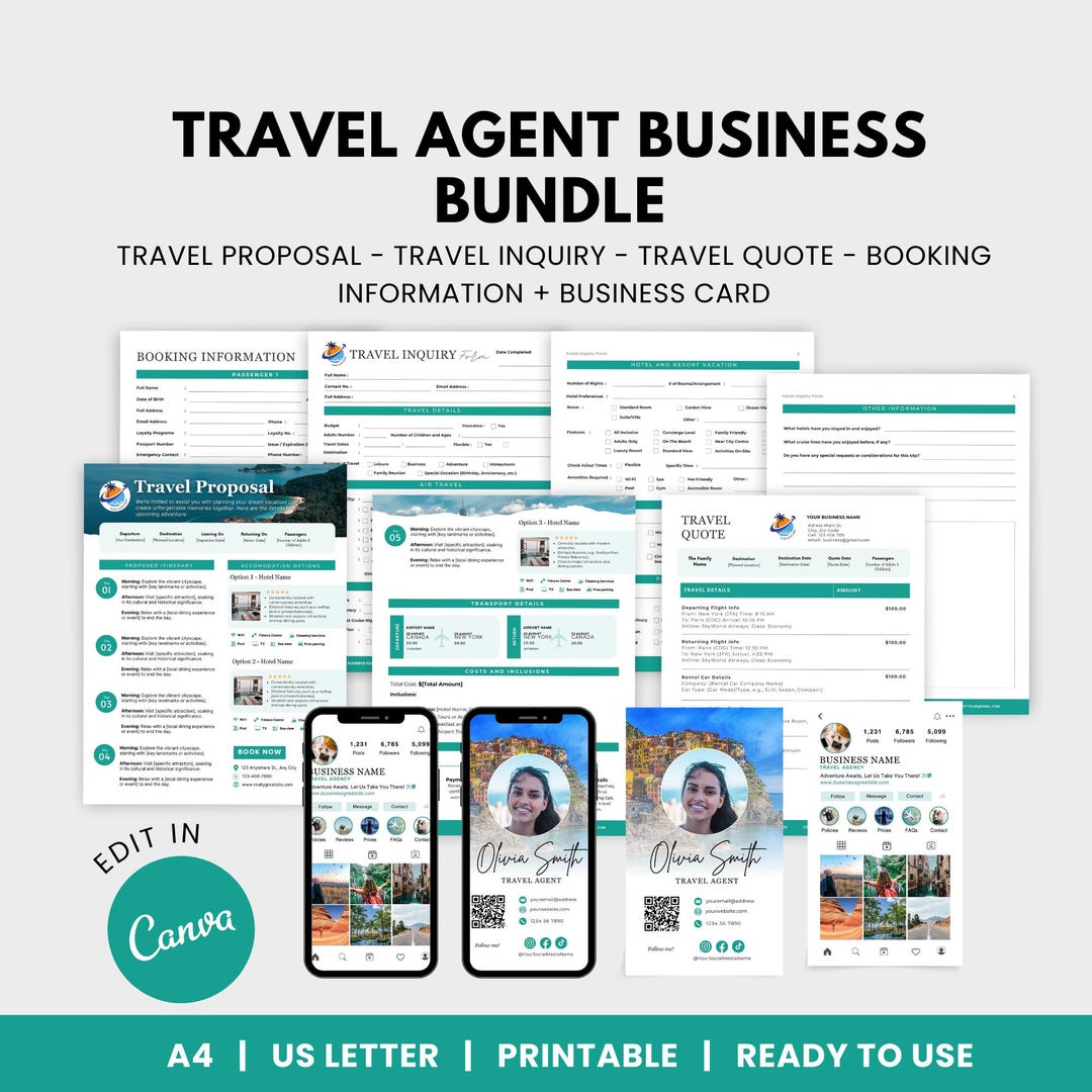 Travel Agent Client Intake Form, Travel Inquiry Form, Client Travel ...