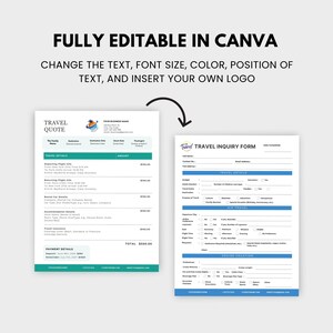Travel Agent Client Intake Form, Travel Inquiry Form, Client Travel ...