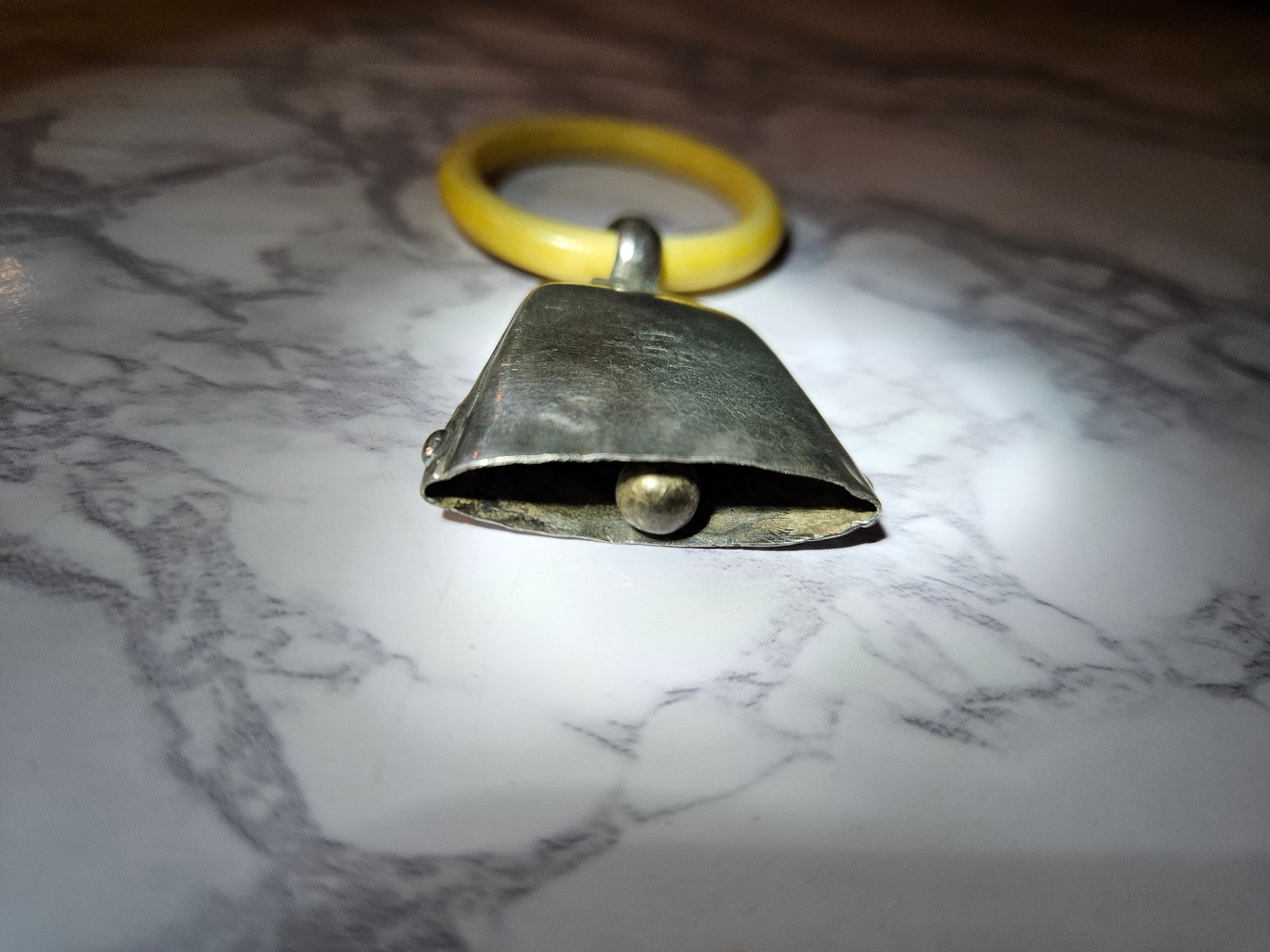 Antique Silver Rattle and Ivory Teething Ring Crisford & Norris ...