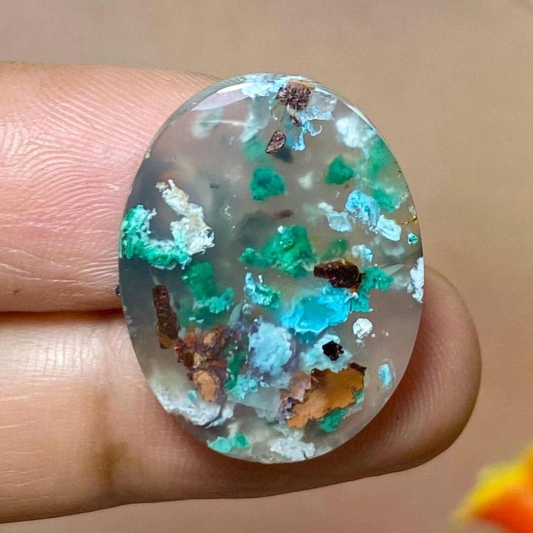 Chrysocolla Confetti Small - Blue Copper Cabochon - Crystal Confetti ...