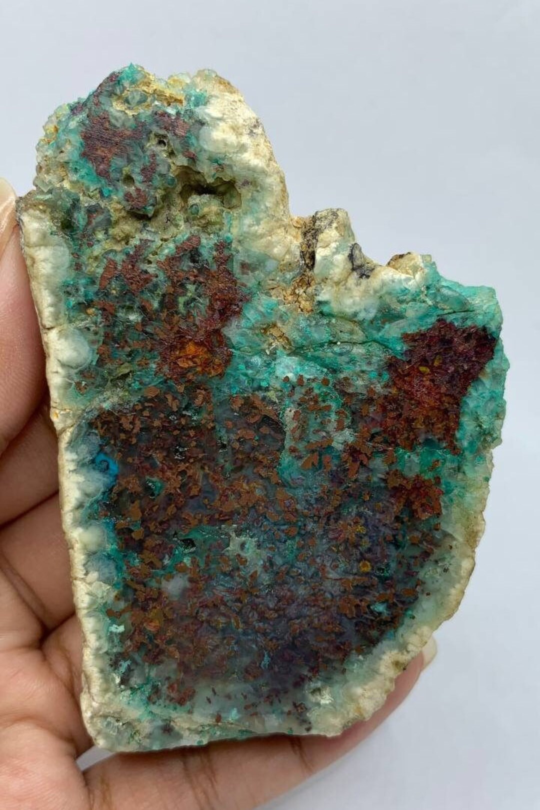 Rare Chrysocolla Full Color Original Copper Plate - Etsy