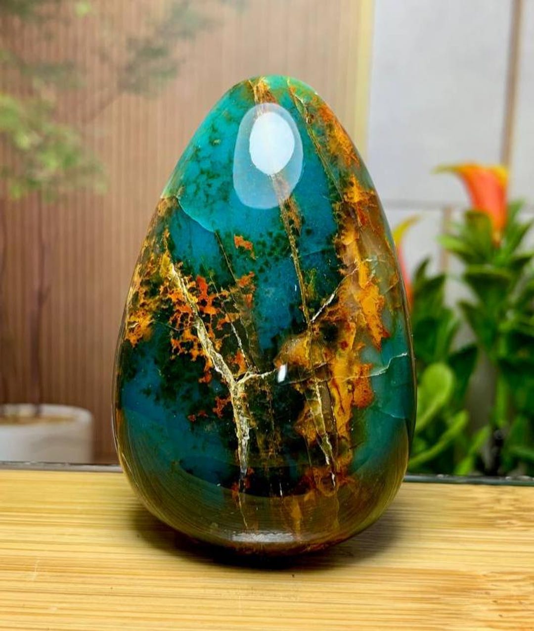 Multicolor Blue Opal Petrified Wood Ll Gifts Big Size : 60x37x13 Mm Ll ...