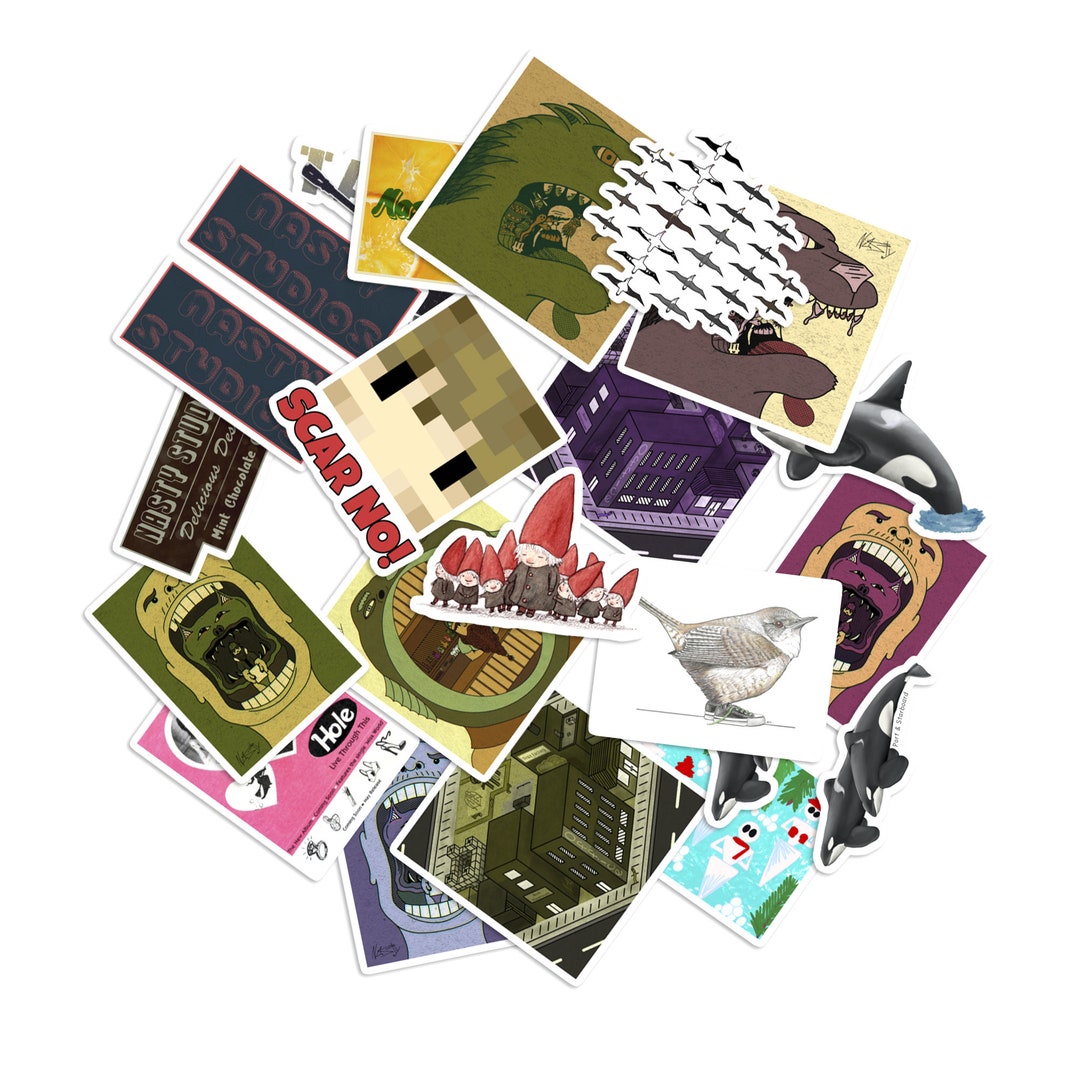 Sticker Pack 20 Tired Nisse Mother Bar Crawler Tanks Not Just for ...