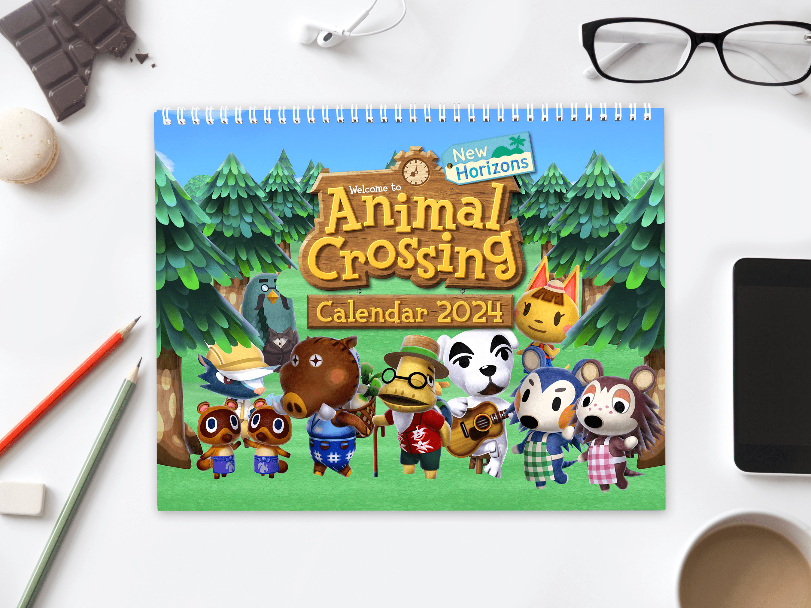 Desktop Calendars 2024 Animal Crossing sold by Valet Celestial | SKU ...