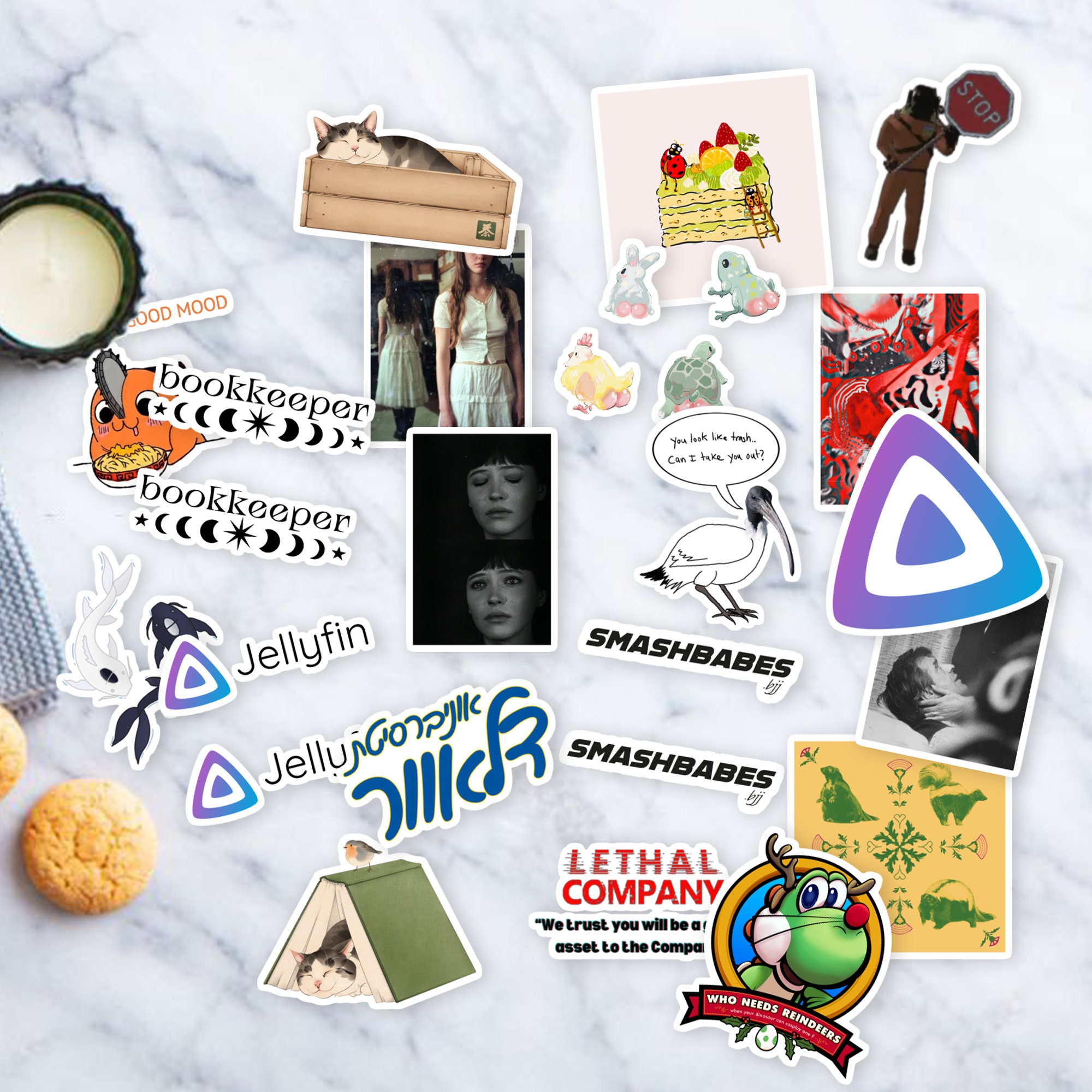 Sticker Pack 20 Garden Animals With Big Butts the Wannabe Christmas ...