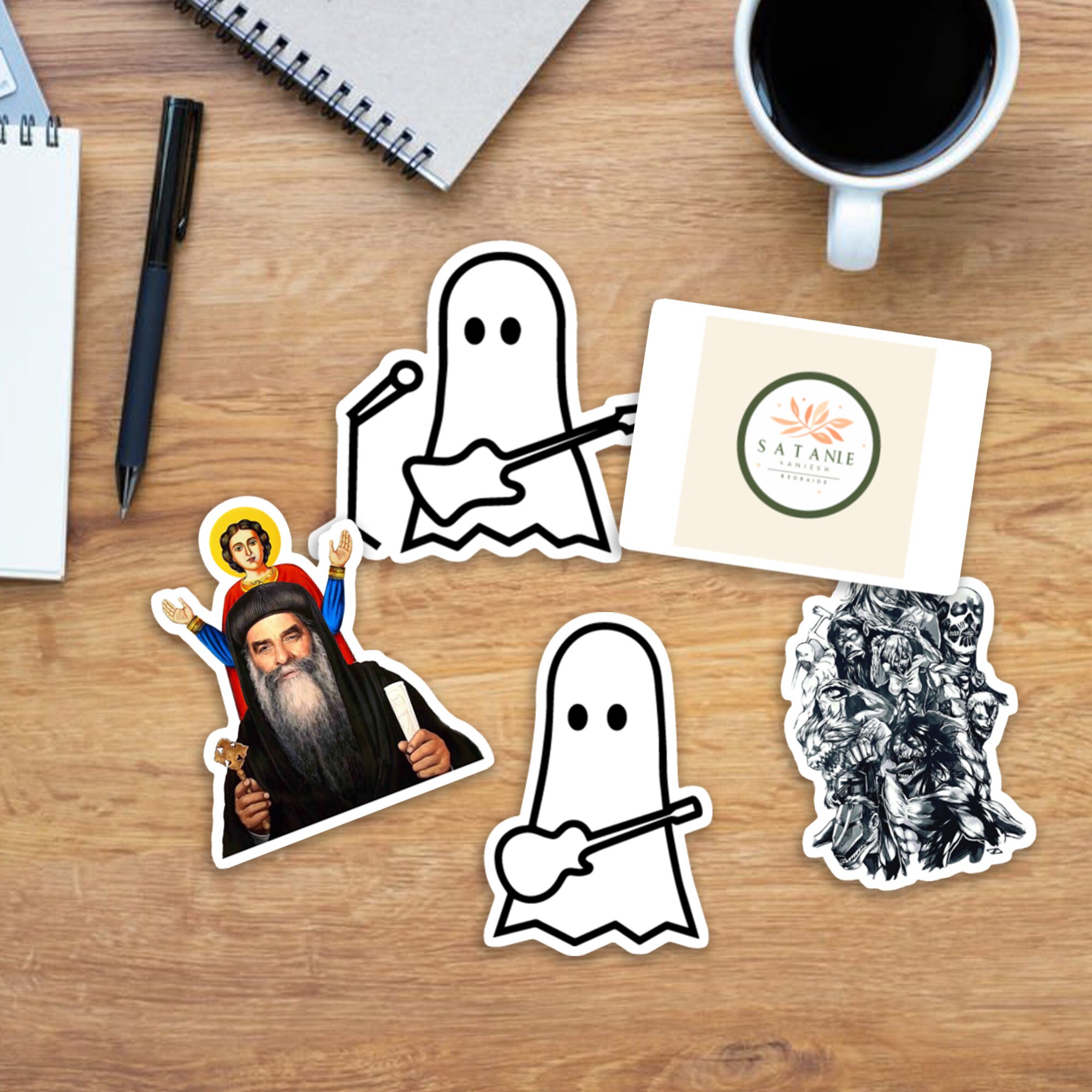 Sticker Pack 20 Heaven Alex Ghost Pope Kyrillos and Saint Mina the ...
