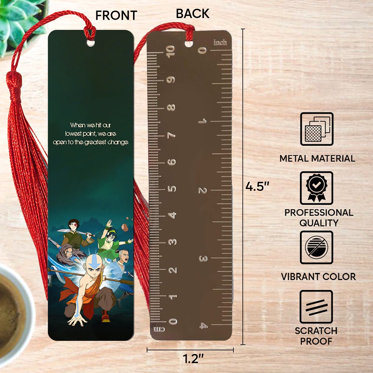 Bookmarks Ruler Metal Avatar Bookography the Measure Last Tassels ...