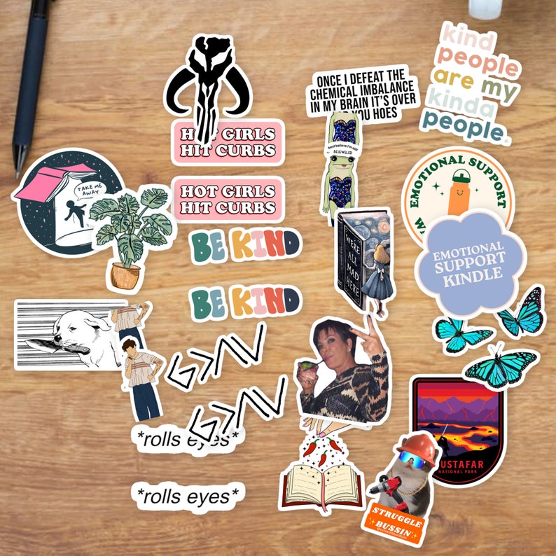 Sticker Pack 20 Mustafar National Park Struggle Bussin Beans Harry S House Hs3 Emotional Support ...