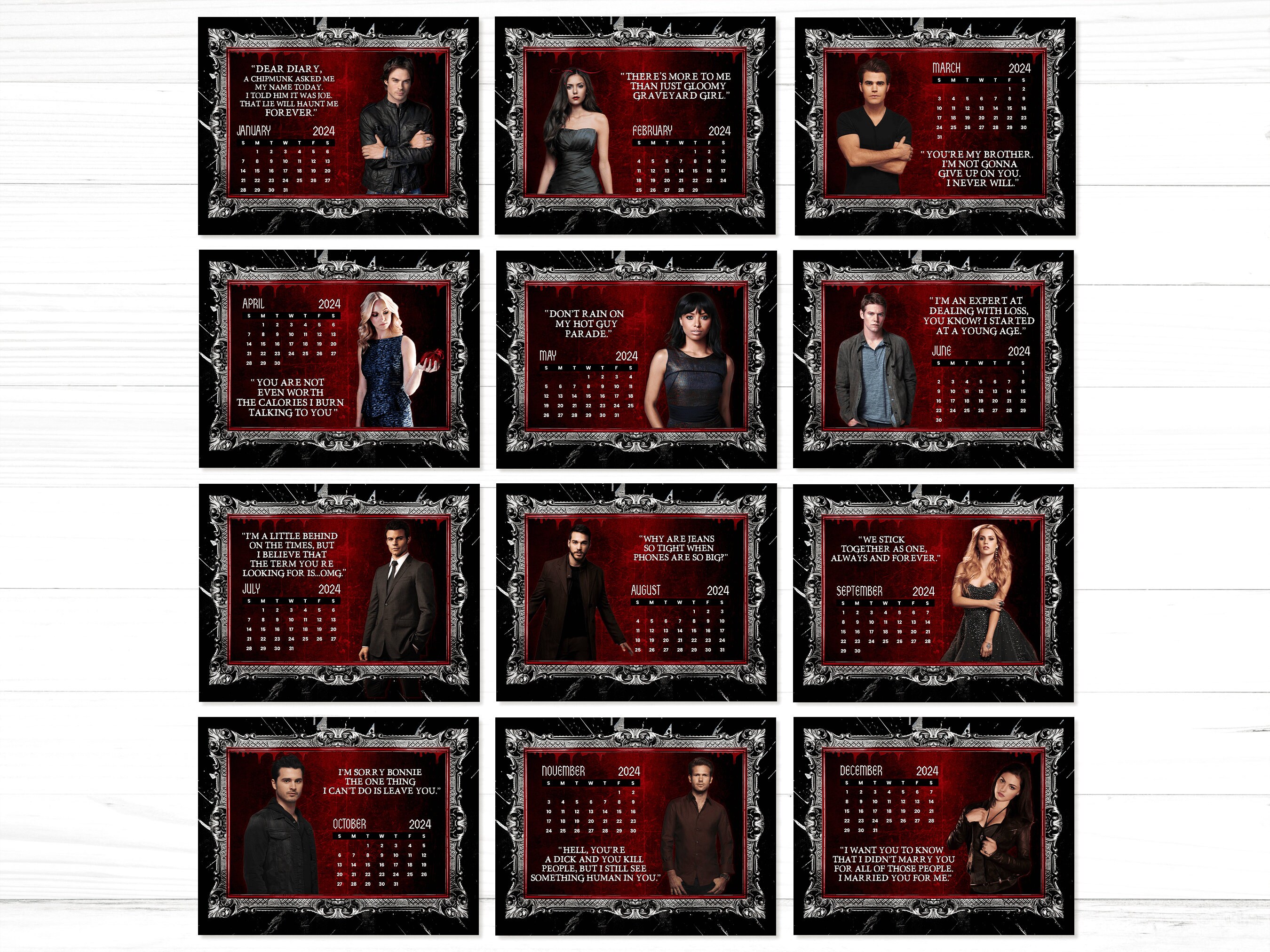 Desktop Calendars 2024 The Vampire sold by Valet Celestial | SKU ...