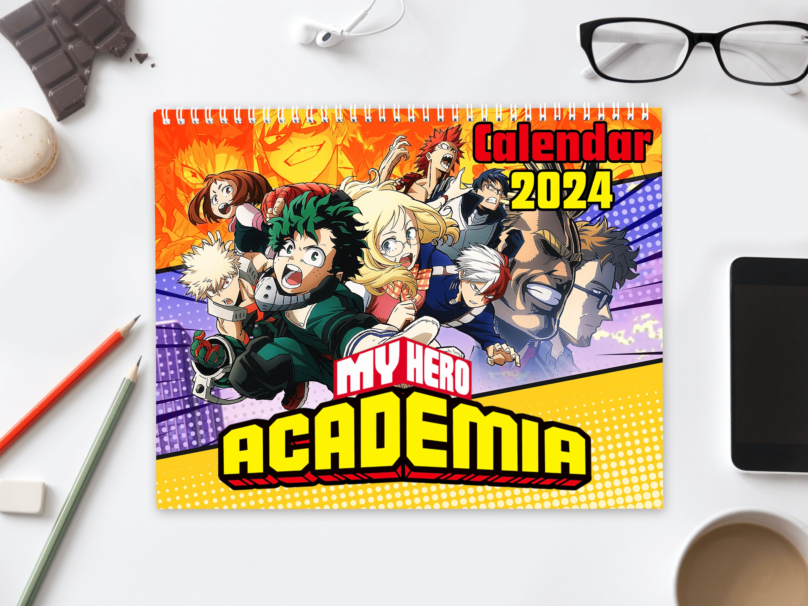 Desktop Calendars 2024 Hero Anime sold by Valet Celestial | SKU 4206097 ...