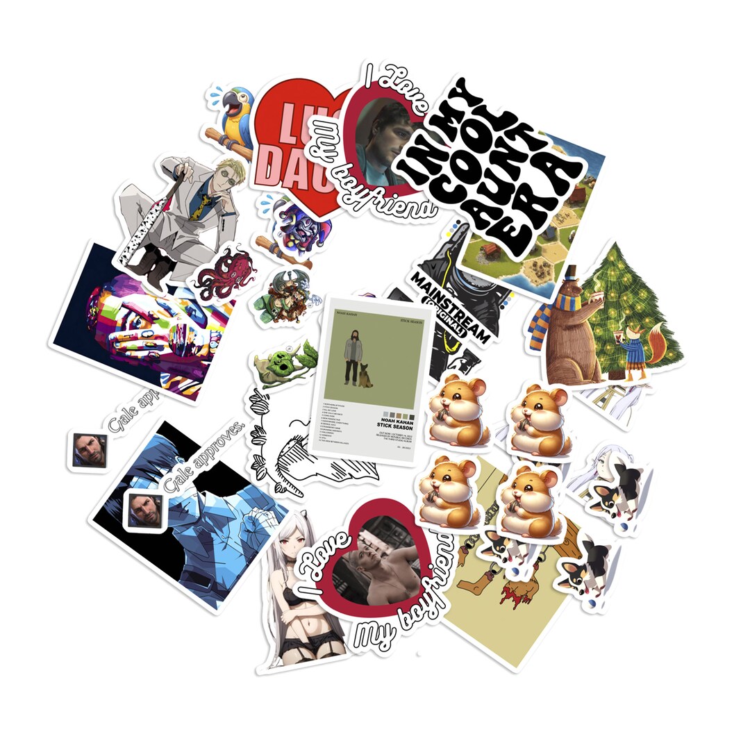 Sticker Pack 20 Stegosaurus Resting on Its Floating Island I Love My ...