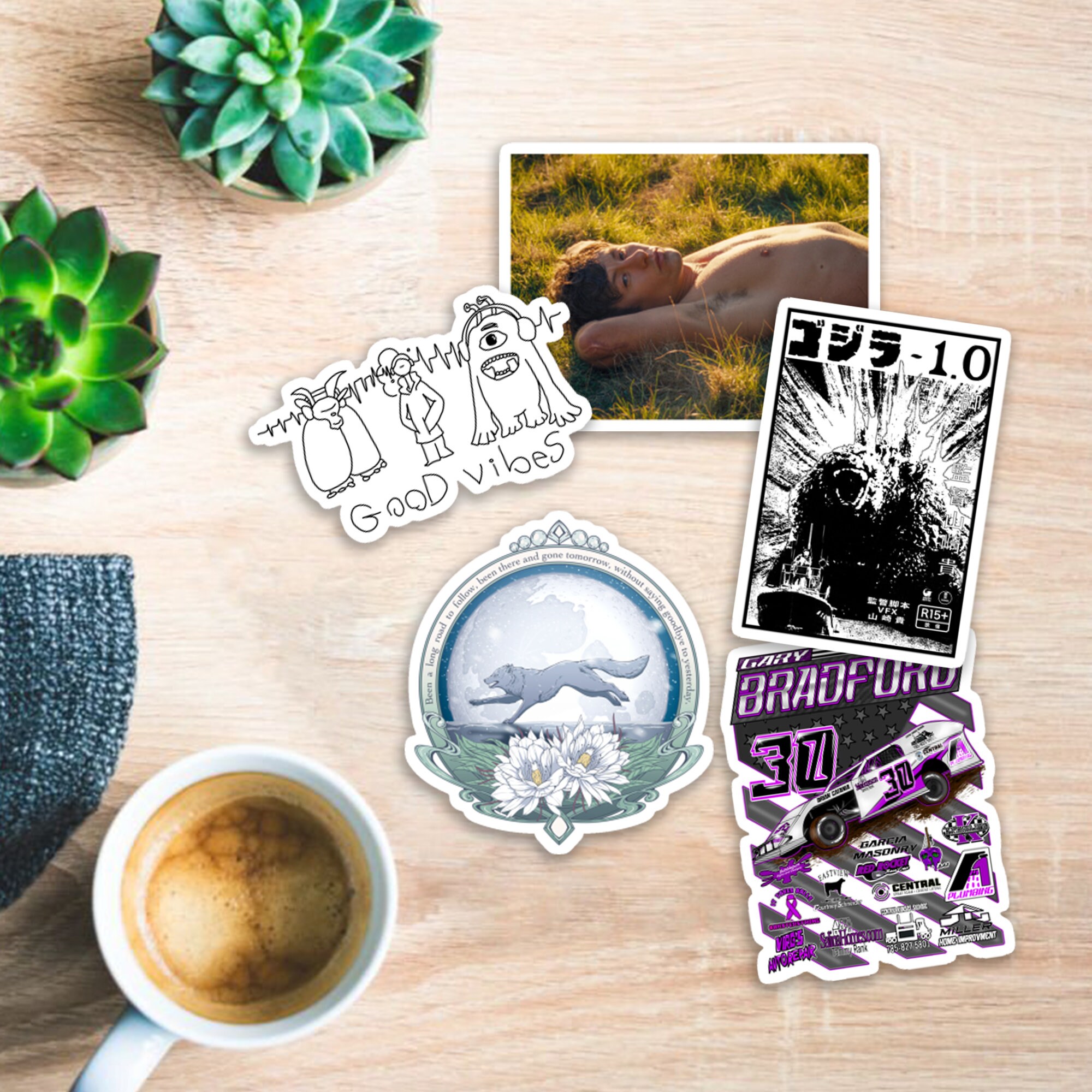 Sticker Pack 20 Silver Gold Apples Stripes Design Red Gravity Medallion ...