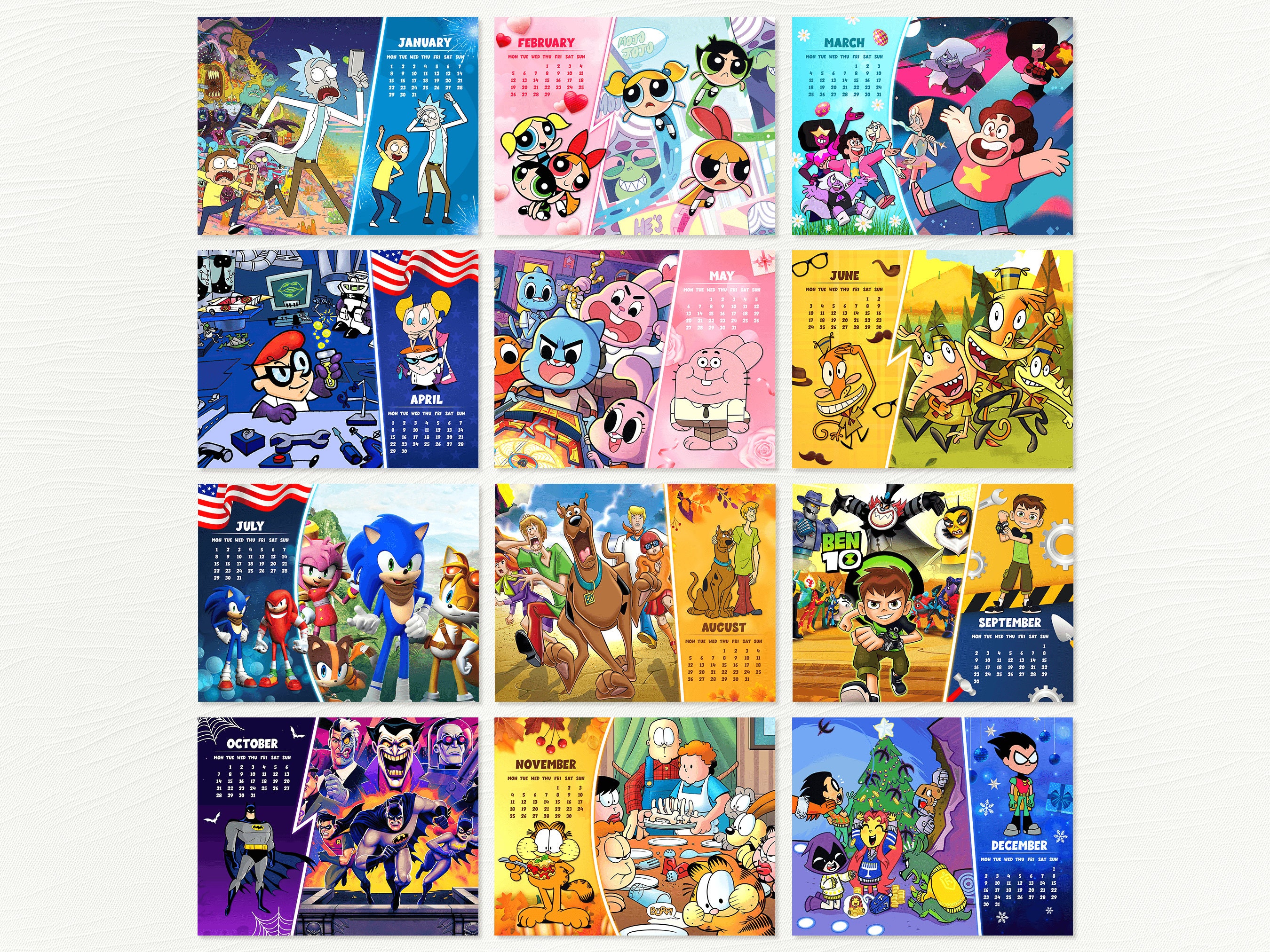 Desktop Calendars 2024 Cartoon Network sold by Valet Celestial | SKU ...