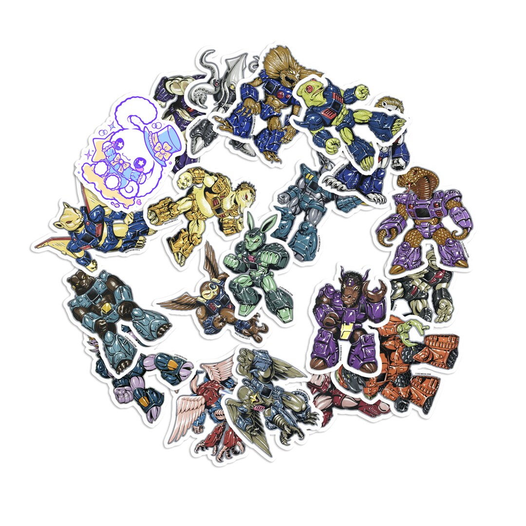 Sticker Pack 20 Warrior Hawk Warrior Frilled Lizard Warrior Flying ...