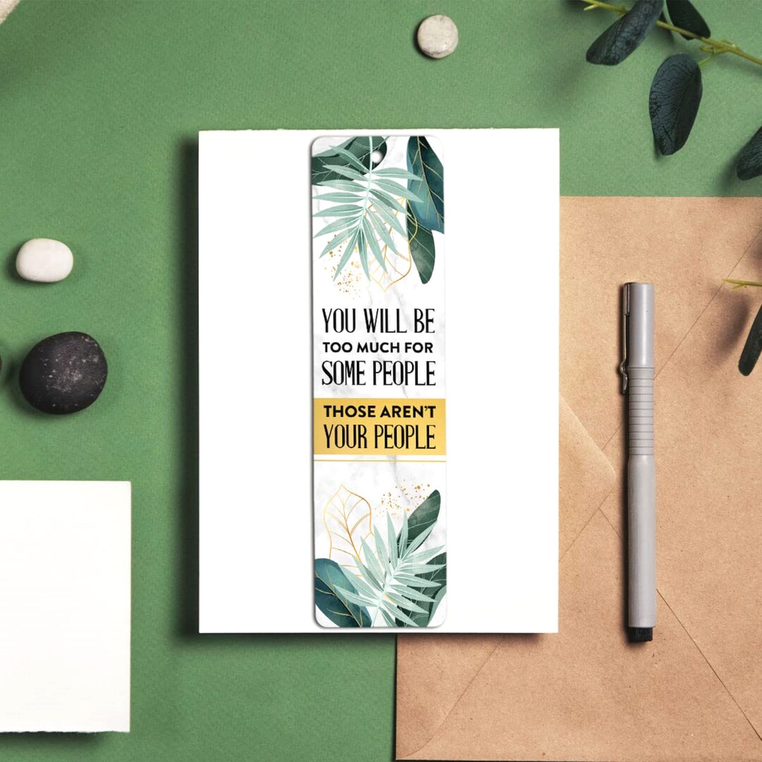 Positive Inspirational Quote Metal Magnetic Bookmarks With Ruler for ...