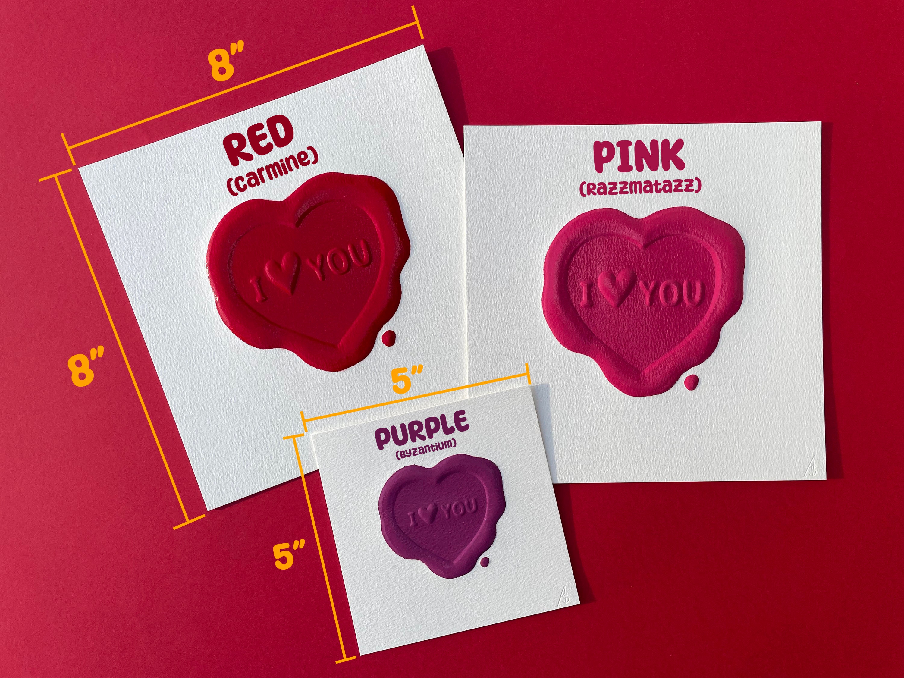 3D Embossed Print, Valentine's Day Gift, Handmade Home Decor Wall Art ...