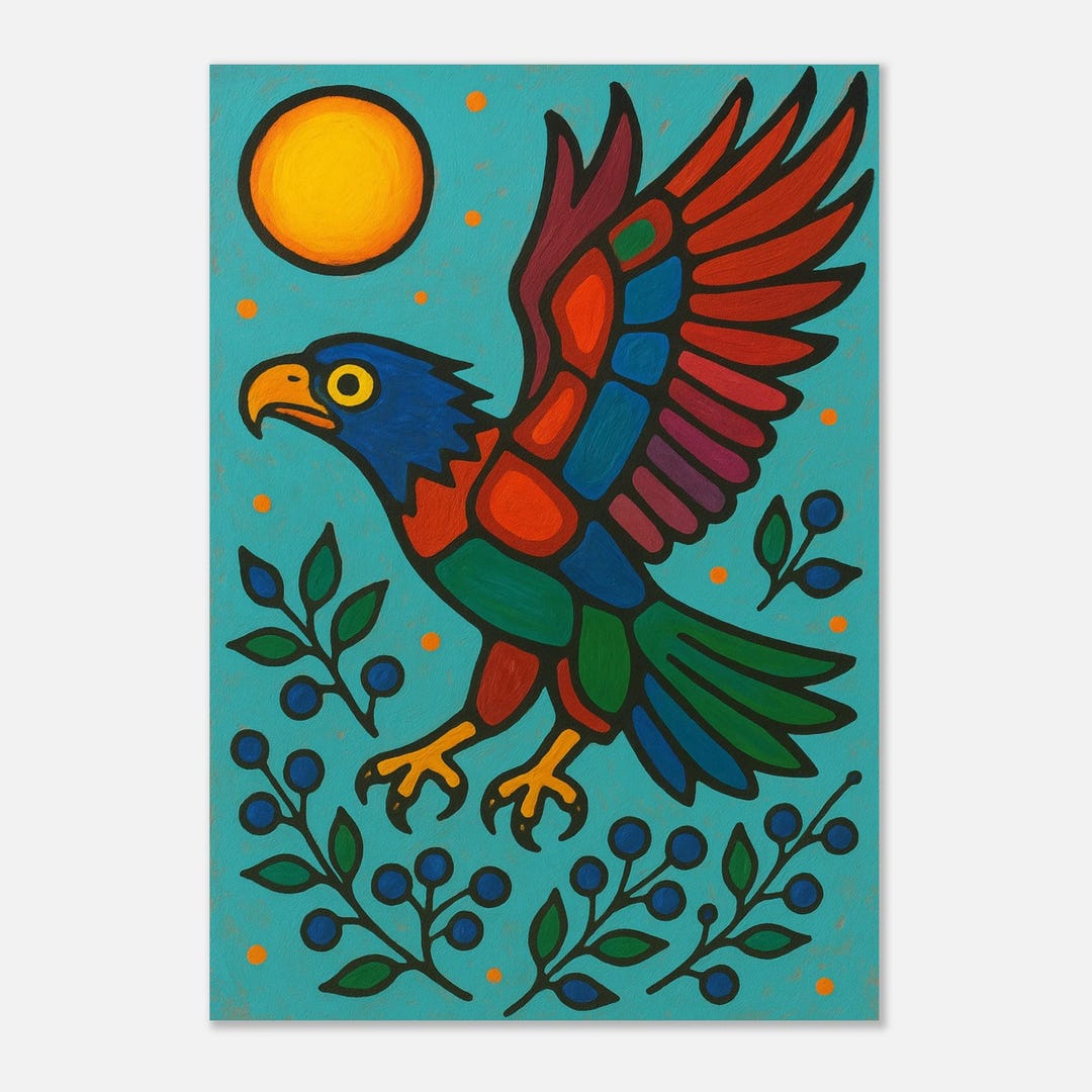 Ojibwe Wall Art: Eagle - Etsy