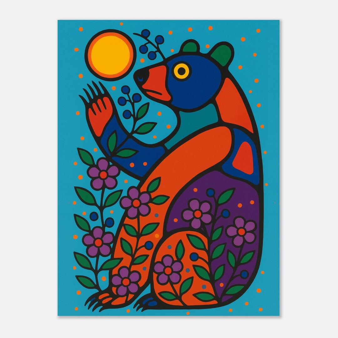 Ojibwe Bear Poster - Etsy