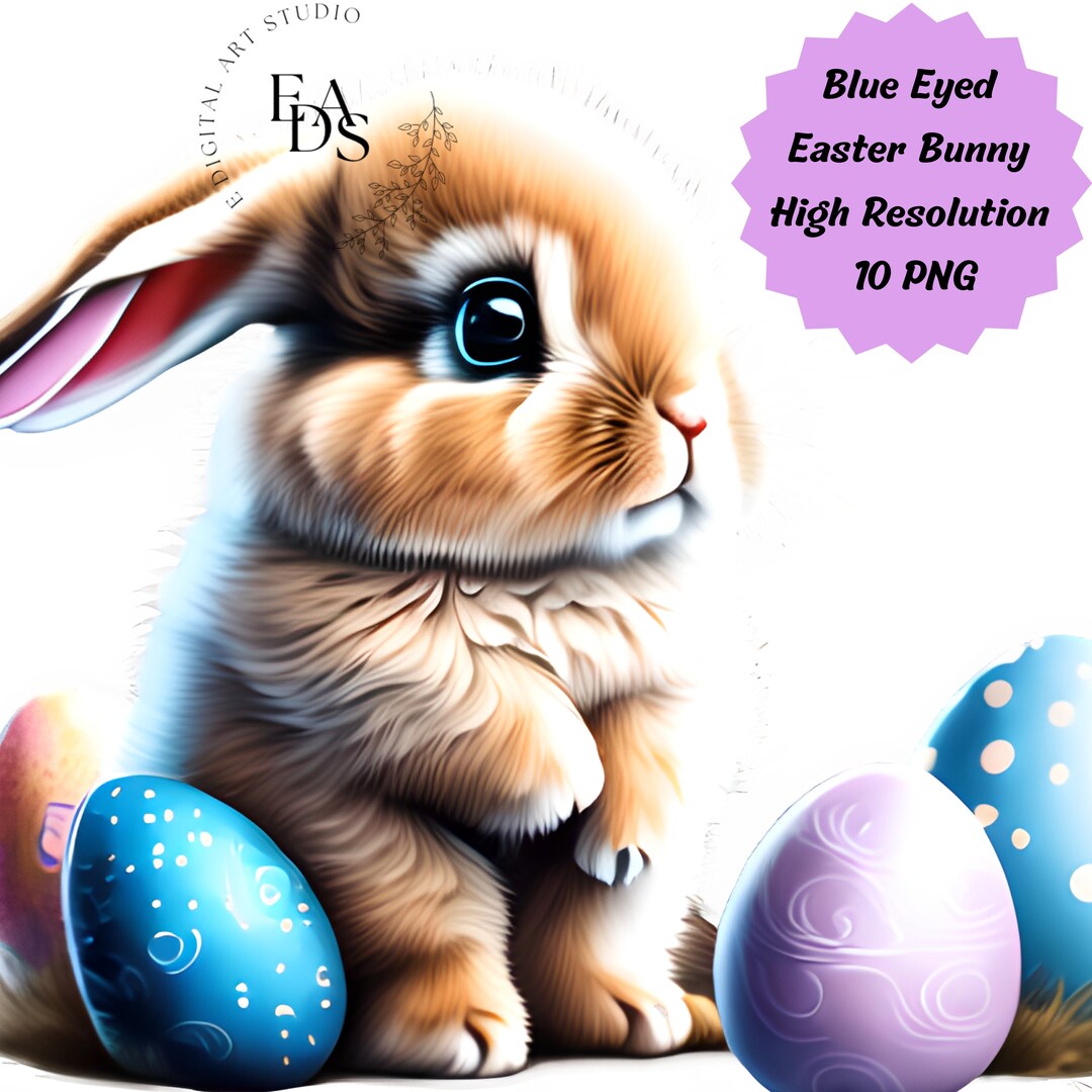 Blue-eyed Easter Bunny High-resolution Bunny Clipart, Rabbit Clipart ...