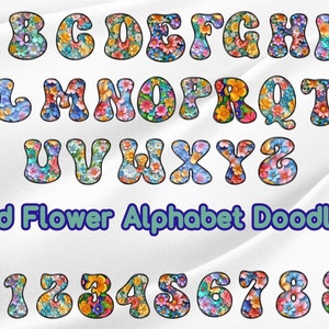 3D Spring Flower Alphabet Set, PNG Letters PNG Numbers,alphabet Clip ...