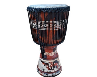 Djembe Drum 12x22 Inches,african Wooden Drum,ghana Djembe Drum, Musical ...