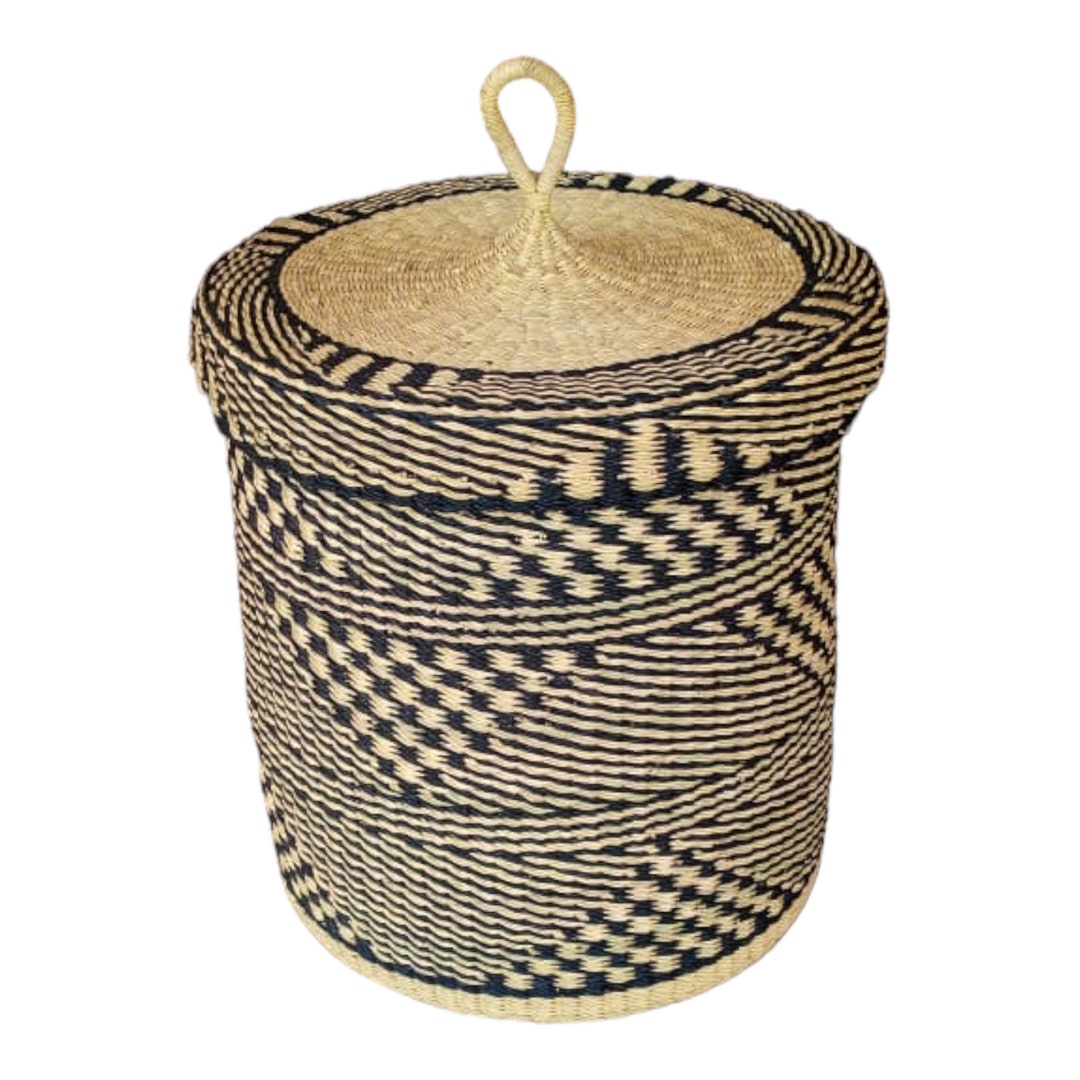 Woven Laundry Basket for Clothes, Handmade Hamper for Towels, Sheets ...