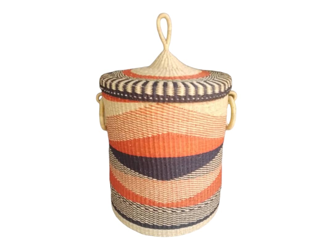 Woven Laundry Basket for Clothes, Handmade Hamper for Towels, Sheets ...