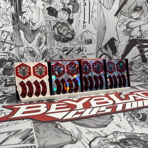 Beyblade Metal Dark Wulf Sticker Sheet Original / Holo - Etsy