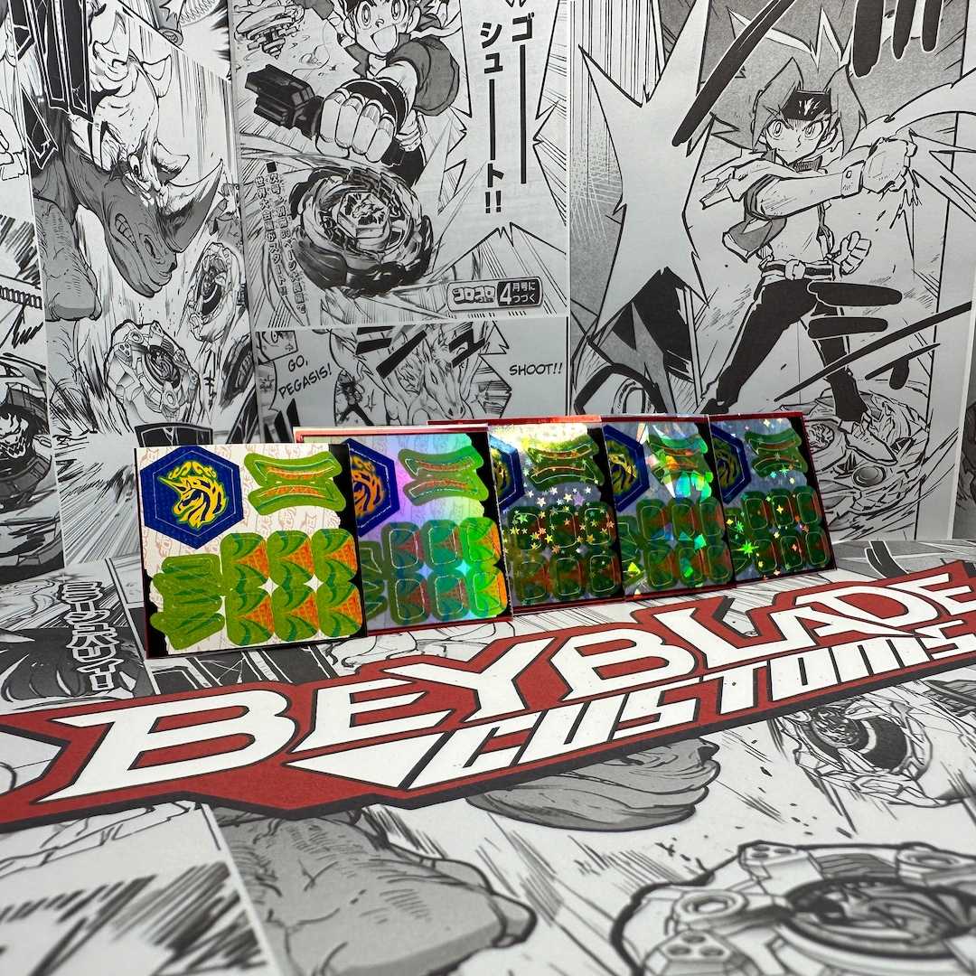 Beyblade Metal Rey Stricker Sticker Sheet Original / Holo - Etsy