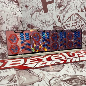 Beyblade Metal Dark Bull Sticker Sheet Original / Holo - Etsy