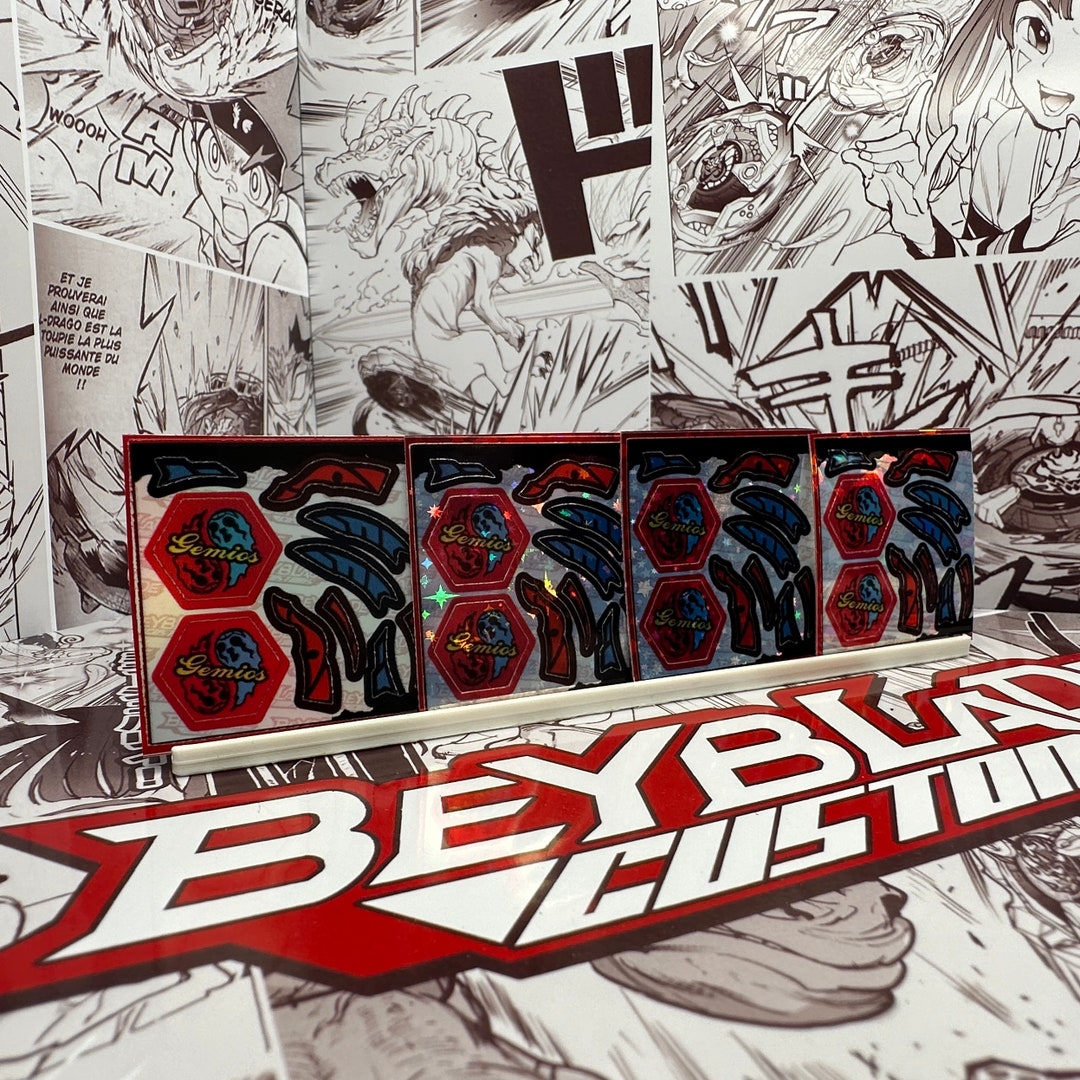 Beyblade Metal Thermal Gemios Sticker Sheet Original / Holo - Etsy