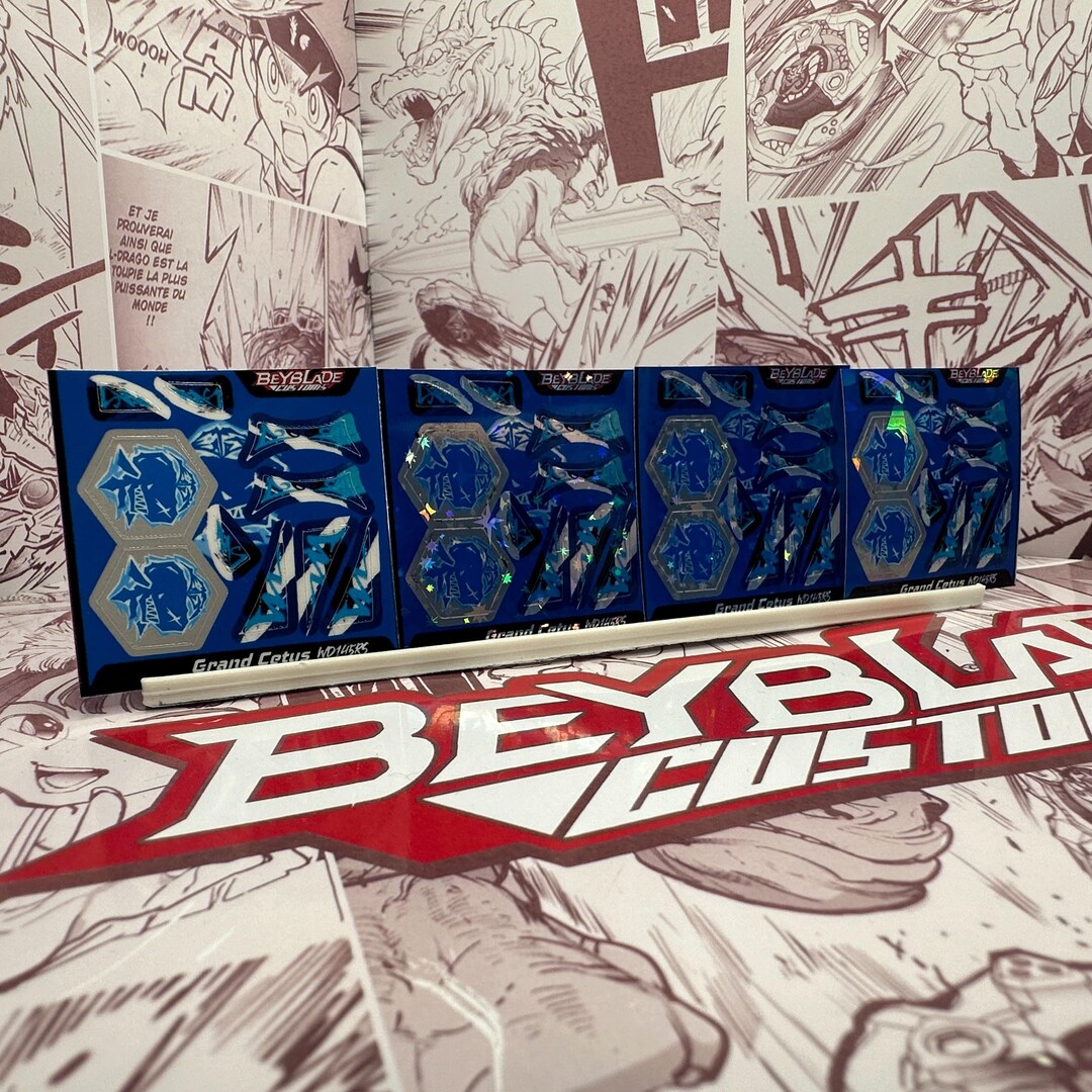 Beyblade Metal Grand Cetus WD145RS Sticker Sheet Original / Holo - Etsy