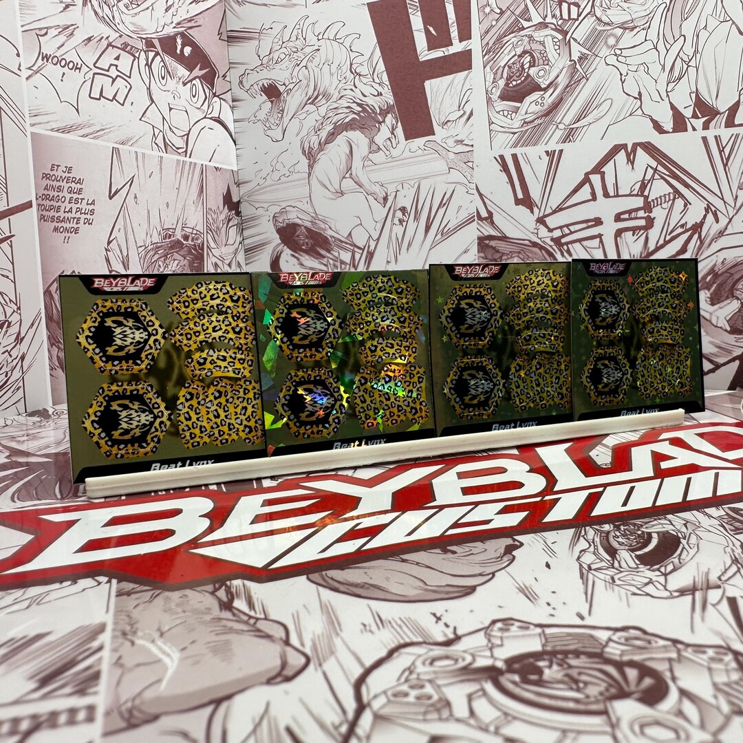 Beyblade Metal Beat Lynx Sticker Sheet Original / Holo - Etsy