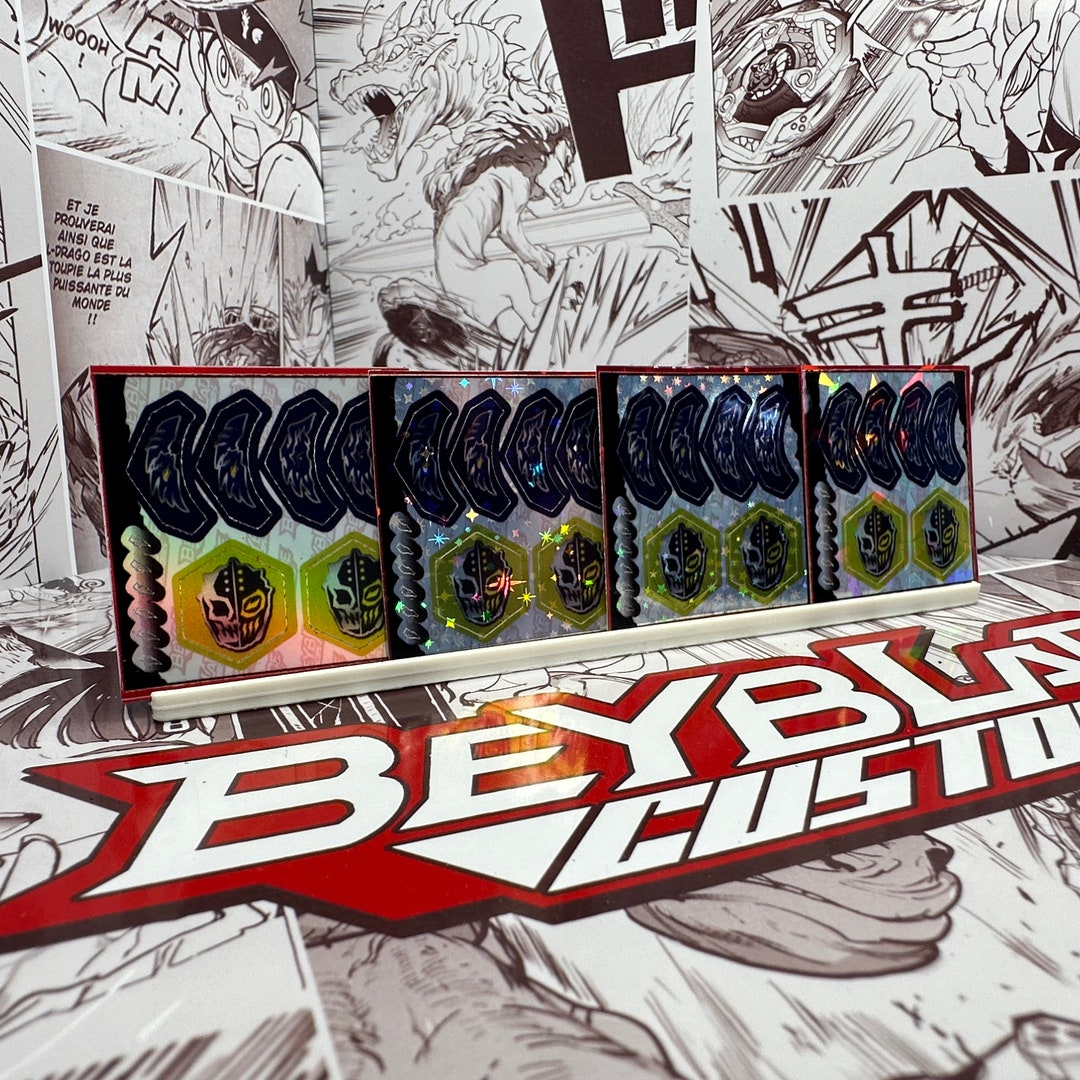 Beyblade Metal Duo Ice Titan Sticker Sheet Original / Holo - Etsy